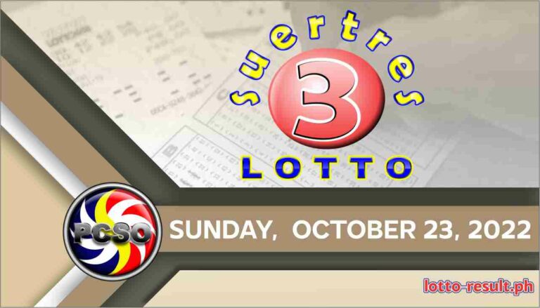 SWERTRES RESULT Today, Sunday, October 23, 2022 - Official PCSO Lotto ...