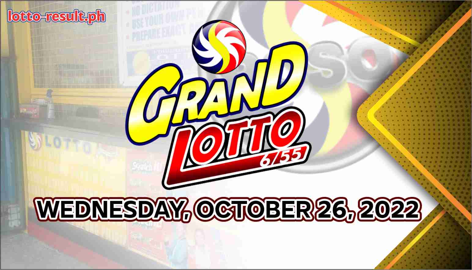 6/55 Lotto Result Today, Wednesday, October 26, 2022 - Official PCSO ...