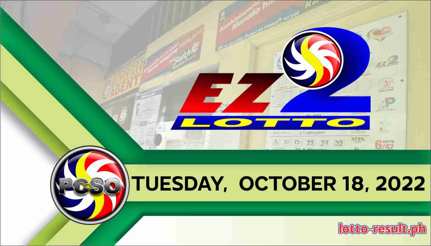 EZ2 RESULT Today, Tuesday, October 18, 2022 - Official PCSO Lotto Result