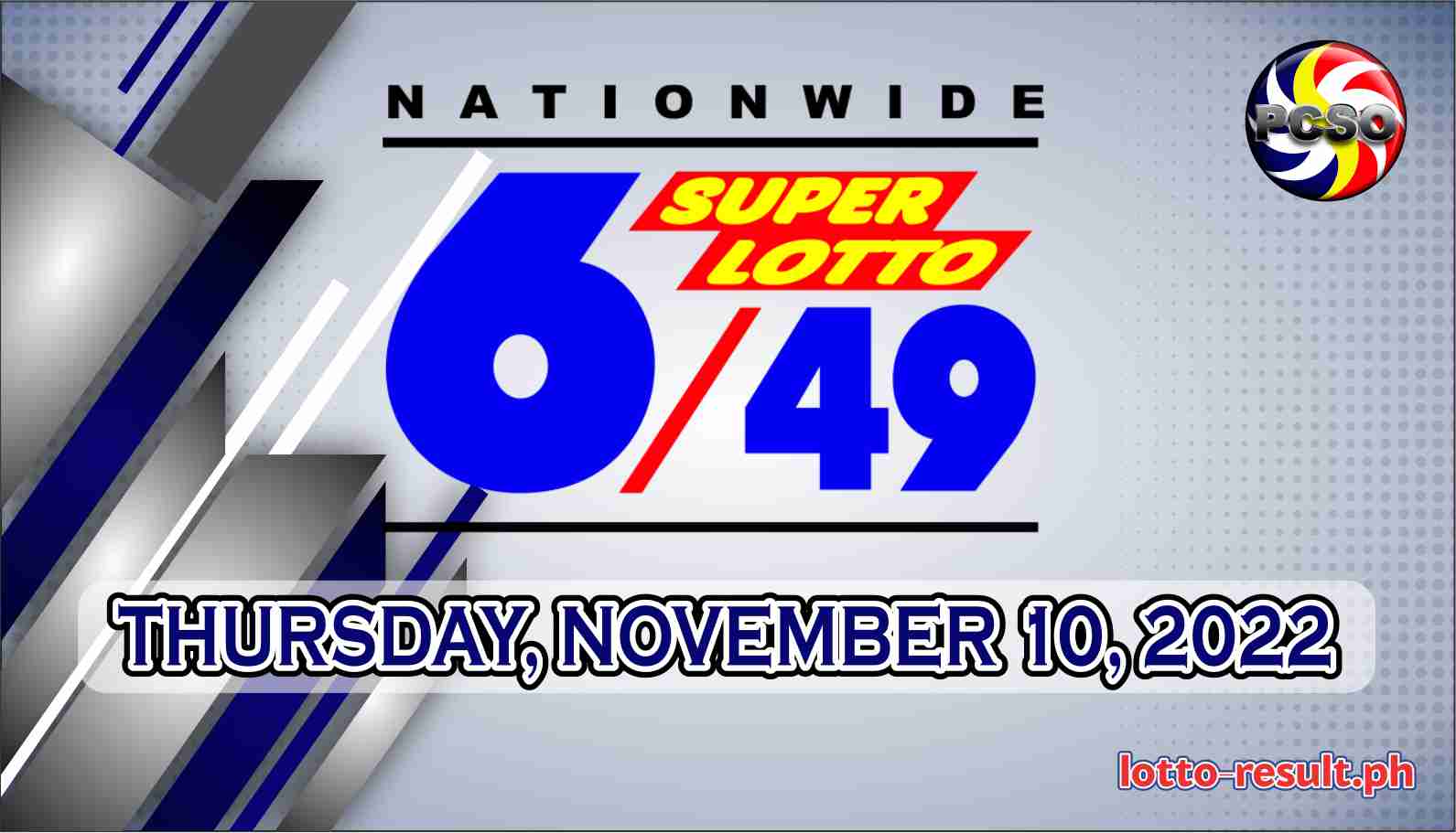 6/49 Lotto Result Today, Thursday, November 10, 2022 - Official PCSO ...