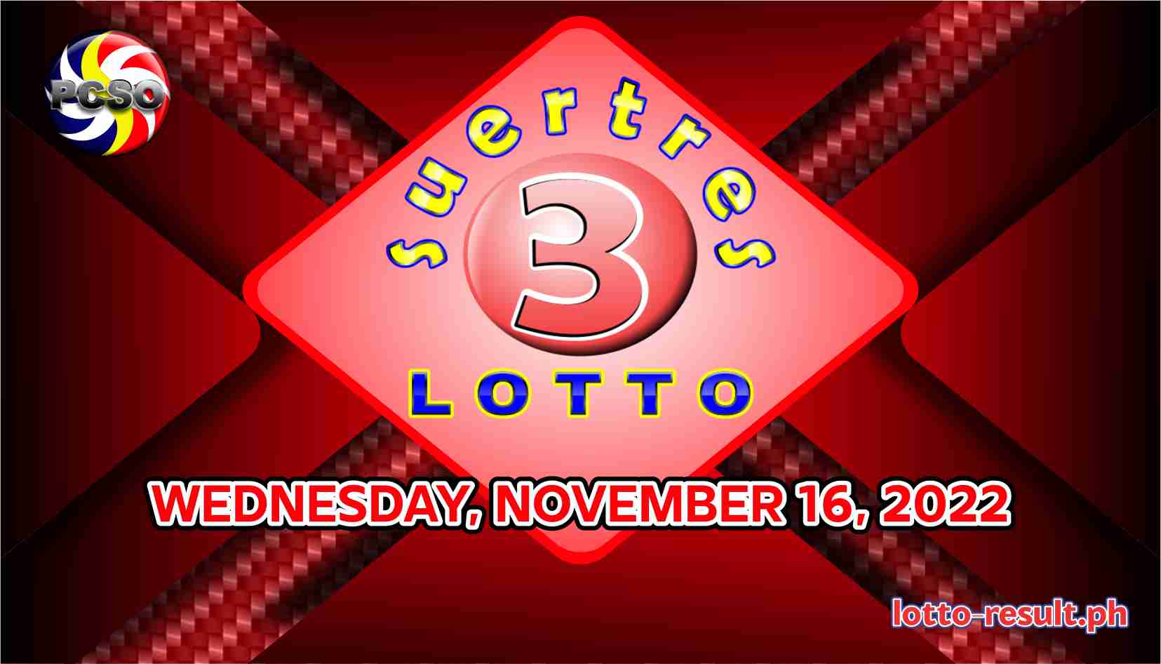 SWERTRES RESULT Today, Wednesday, November 16, 2022 - Official PCSO ...