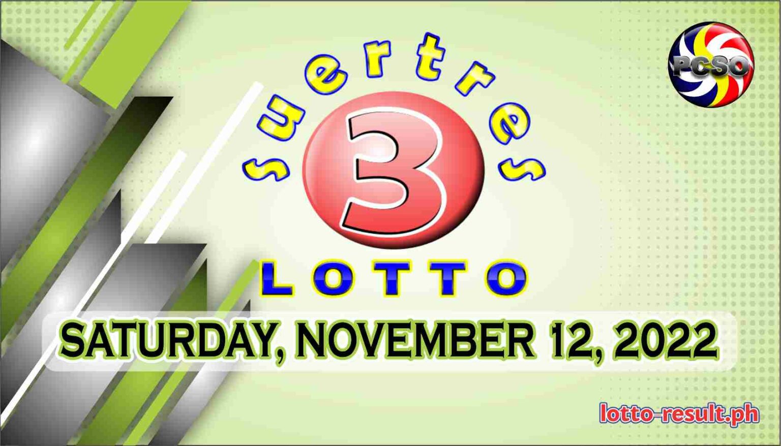 SWERTRES RESULT Today Saturday November 12 2022 Official PCSO 