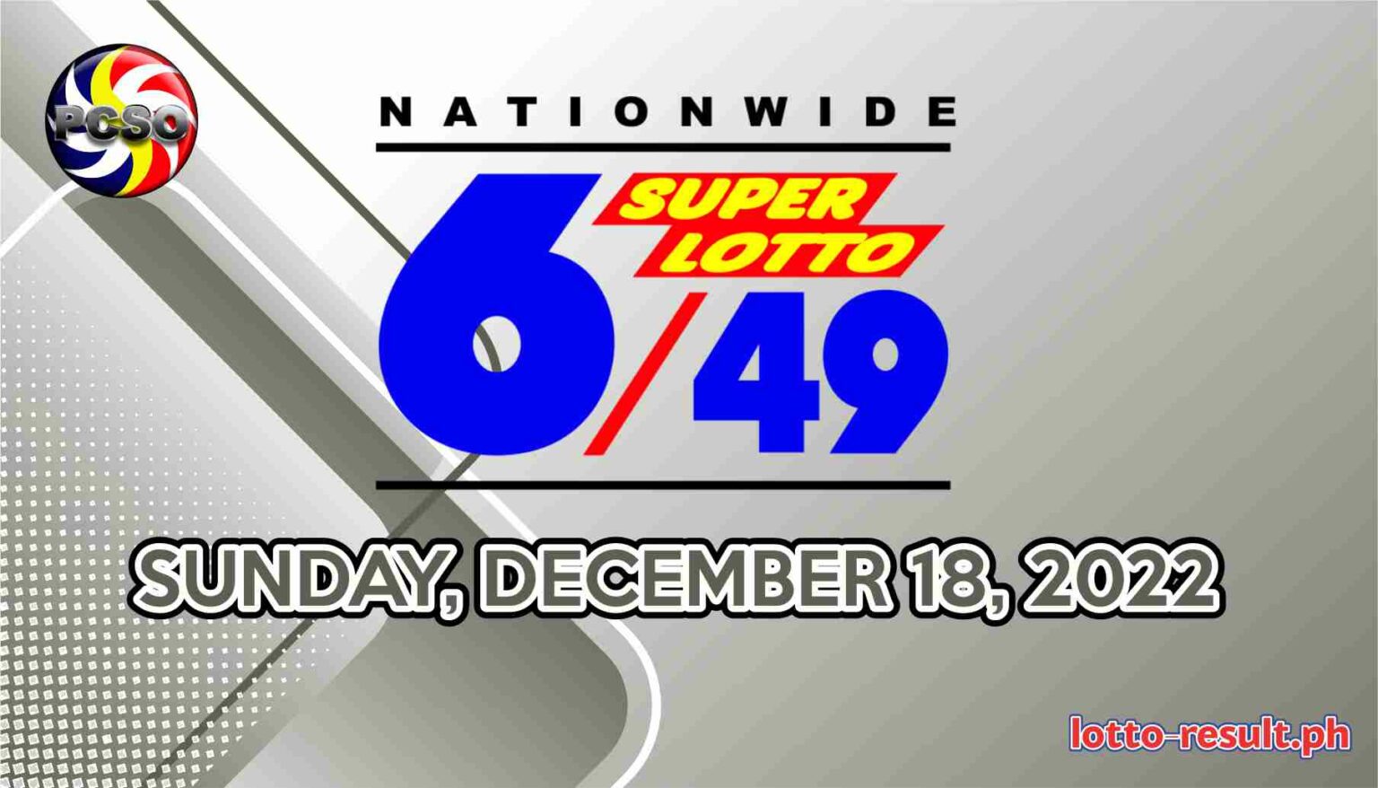 6/49 Lotto Result Today, Sunday, December 18, 2022 - Official PCSO ...