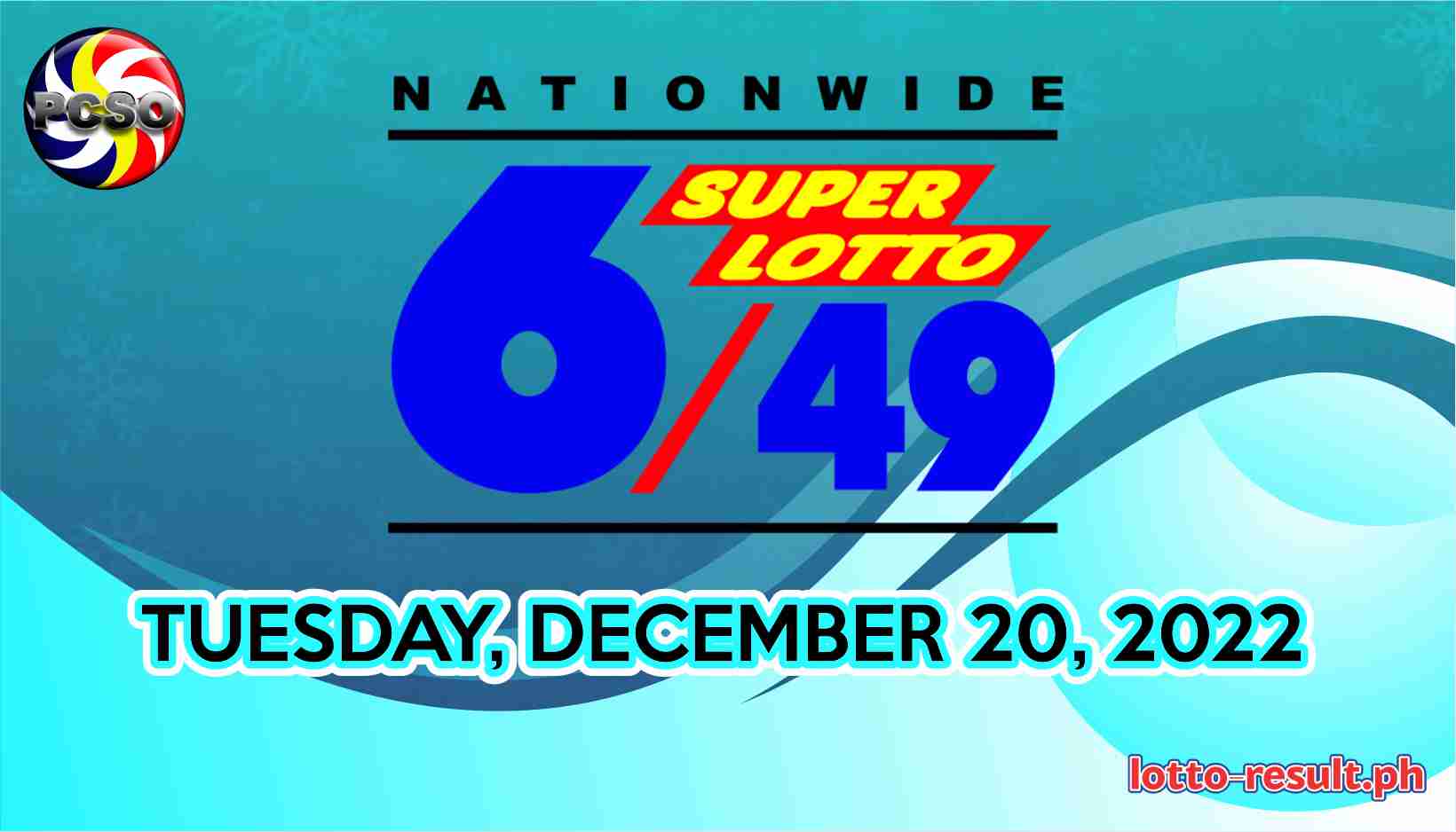 6/49 Lotto Result Today, Tuesday, December 20, 2022 - Official PCSO Lotto Result